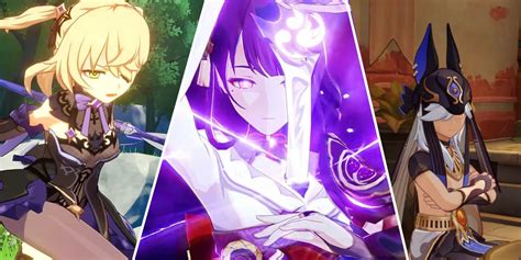 All Genshin Impact Electro Characters Yae Miko Raiden Off