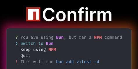 Github Evanzhoudevnpm Confirm Use The Right Js Package Manager Without Thinking