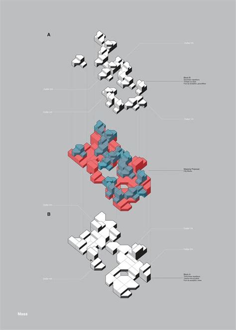 Massing Diagram Architecture Architecture Graphics Diagram Design