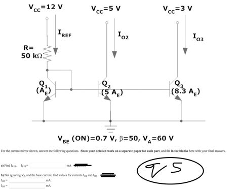 Solved Vcc V Vcc V Vcc V I REF Oz R Kg A Chegg Com