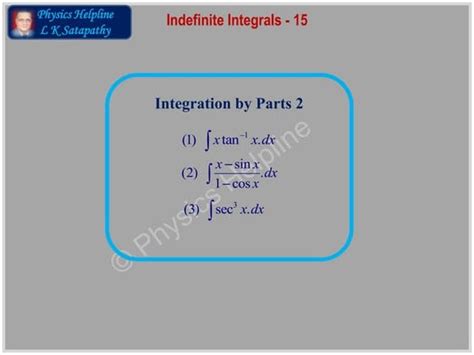 Indefinite Integral 18 Ppt