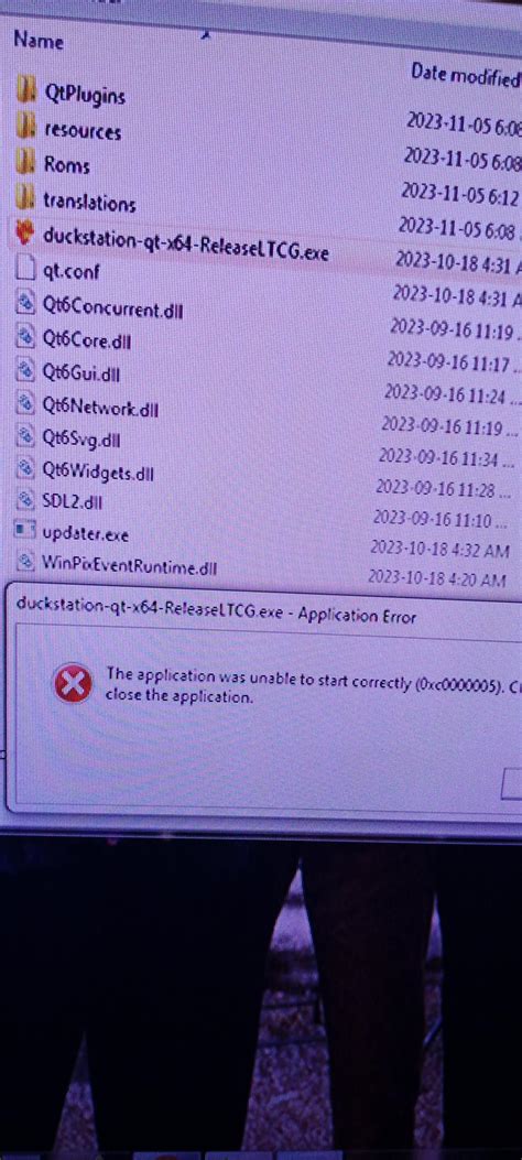 Anybody Came Across This When Trying To Launch Duckstation Emulator For