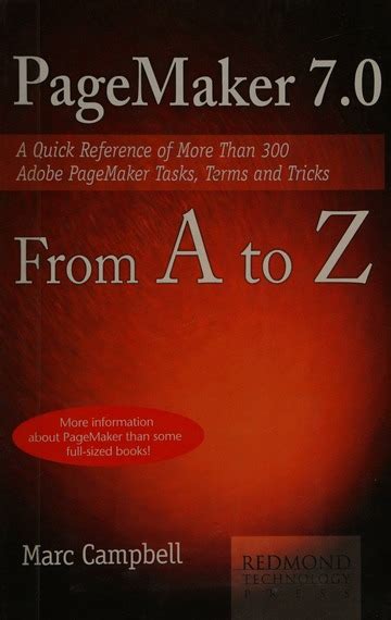 PageMaker From A To Z A Quick Reference Of More Than PageMaker Tasks Terms And Tricks