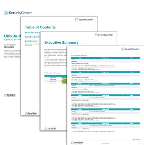 Inux Audit Reports Sc Report Template Tenable®