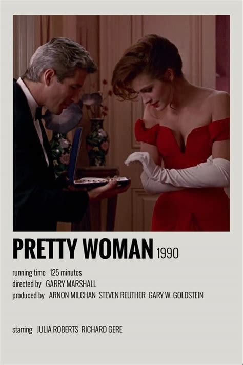 Polaroid Movie Poster Pretty Woman Pretty Woman Movie Iconic Movies