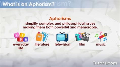 Aphorism Examples