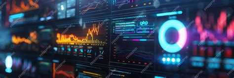 Premium Photo A Hightech Computer Screen Displaying A Detailed Network Monitoring Dashboard