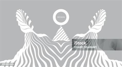 추상 물결 모양 배경 이런 풍경 표지 디자인 템플릿입니다 착시 현상이 있는 패턴입니다 브로셔 포스터 프리젠 테이션 전단지 또는 배너를위한 3d 일러스트레이션 0명에 대한