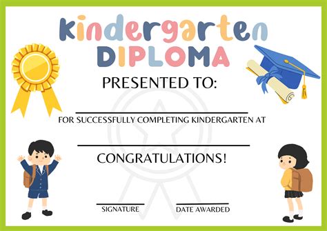 Pre Kindergarten Diplomas Printable Pdf