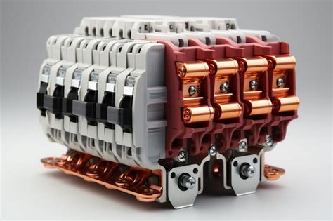 Premium AI Image Fuse Terminal Block On White Background