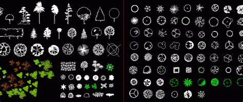 Trees Shrubs And House Plants 2d Dwg Block For Autocad • Designs Cad