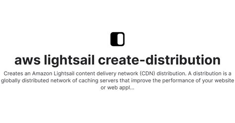 Aws Lightsail Create Distribution Fig
