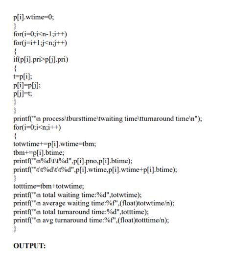 solved cpu scheduling algorithms ex no 5 priority aim to