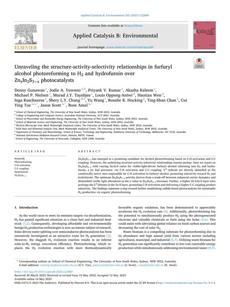 Pdf Unraveling The Structure Activity Selectivity Relationships In Furfuryl Alcohol