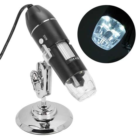 8led Microscope 1600x Usb Digital Microscope Adjus Grandado