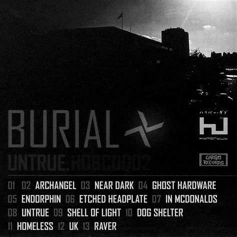 Burial Untrue • Sleevenote