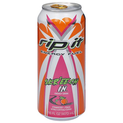 Rip It Energy Fuel Energy Drink Strawberry Peach 16 Fl Oz Delivery