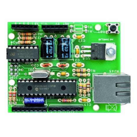 Low Cost Ethernet Shield With Enc28j60 Economical Alternative To Original Arduino Ethernet Shields