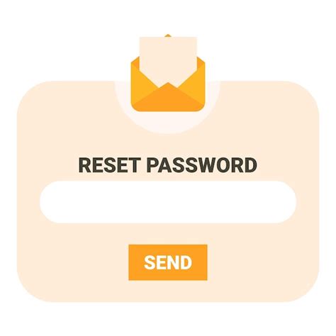 Premium Vector Reset Password Form With Envelope Sending Email