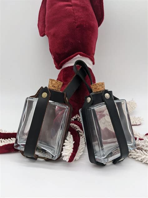 Rectangular Flask Potion Bottle Glass And Leather Corsets And Cogs