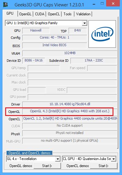How To Check Opengl Version Mobilefasr