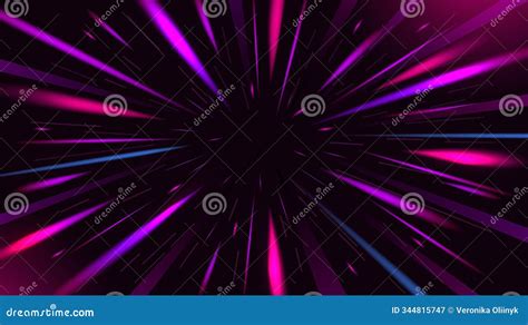 Hyperspace Background Vibrant Star Warp Hyper Jump Or Light Speed Concept Stock Vector