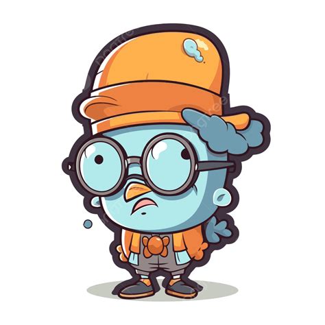 안경 쓴 만화 캐릭터 벡터 말하다 상표 만화 Png 일러스트 및 벡터 에 대한 무료 다운로드 Pngtree