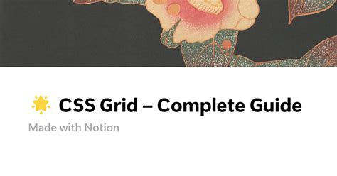 🌟 Css Grid Complete Guide Notion