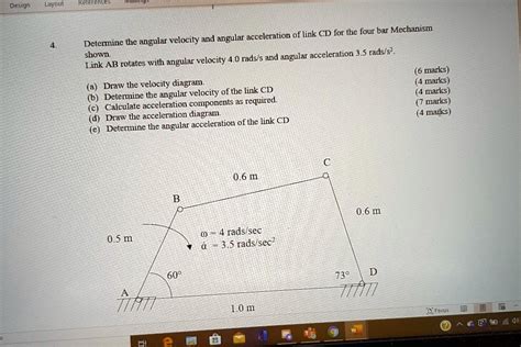 Design Layout References Mailings Review 4 Determine The Angular
