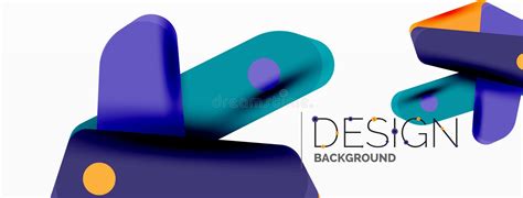 Geometric Abstract Background Design Template Stock Vector