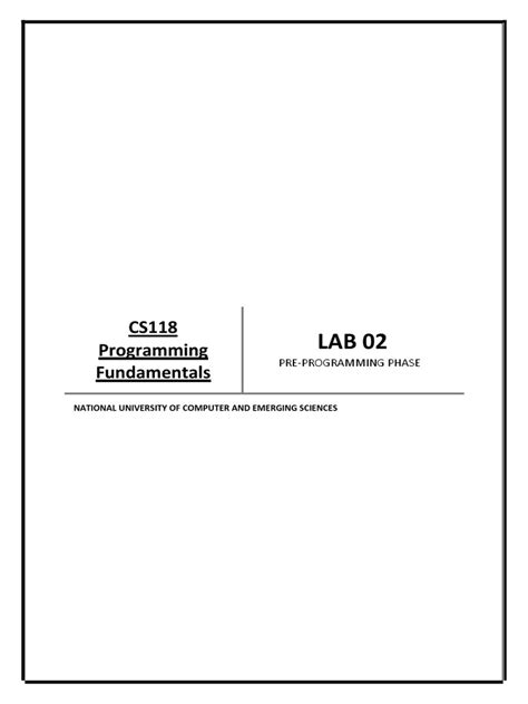 Pf Lab 2 2018 Pdf String Computer Science Boolean Data Type