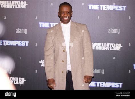 London Uk Adrian Lester At The Tempest Press Night Theatre Royal Drury Lane 19th December