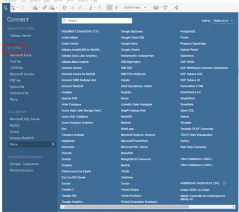 I Would Like To Connect To Flat File Which Is Available In Tableau Server And When I Trying To