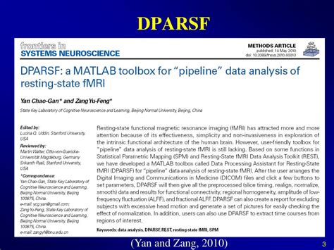 Ppt Data Processing And Analysis Of Resting State Fmri Powerpoint Presentation Id4121339