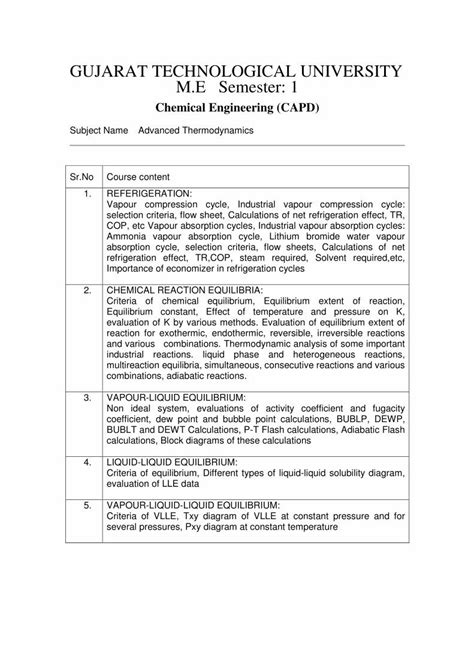 Pdf Gujarat Technological University Me Semester 1 Chemical