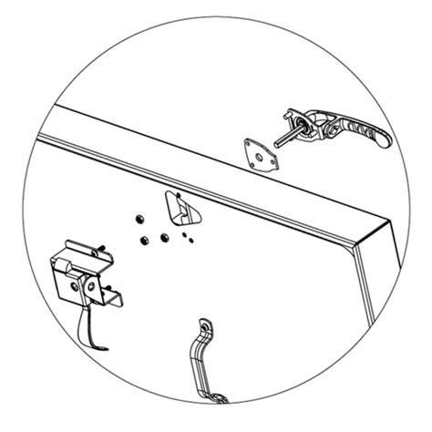 Jl Industries Rhd Kit Latch Full Roof Hatch Latch Kit With L Handle