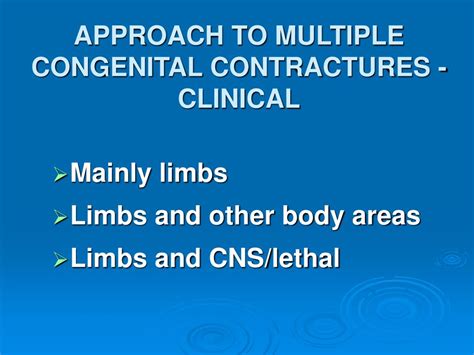 Ppt New Developments In Arthrogryposis Multiple Congenital
