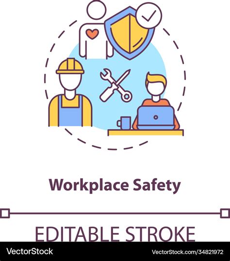 Workplace Safety Clip Art Workplace Safety Concept Icons Set Stock