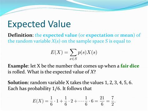Ppt Discrete Mathematics Bayes Theorem And Expected Value And Variance Powerpoint