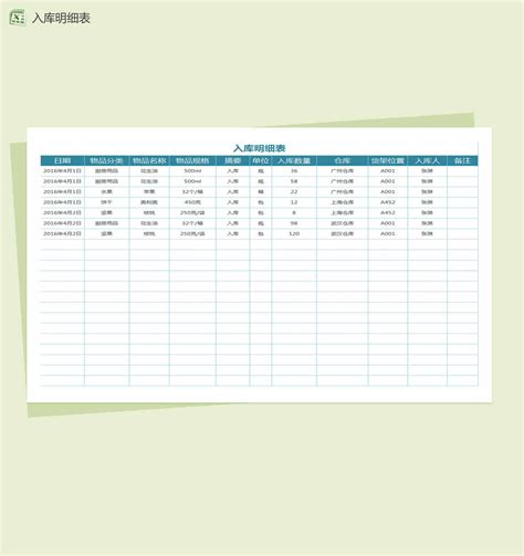 出入库系统excel表格模板 梦想ppt
