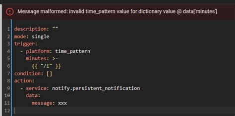 time pattern trigger support templates for hours minutes