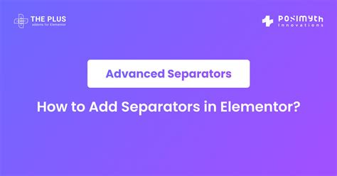 How To Add Separators In Elementor The Plus Addons For Elementor