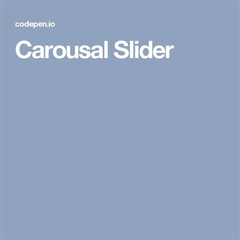 Carousal Slider Carousal Sliders Jquery