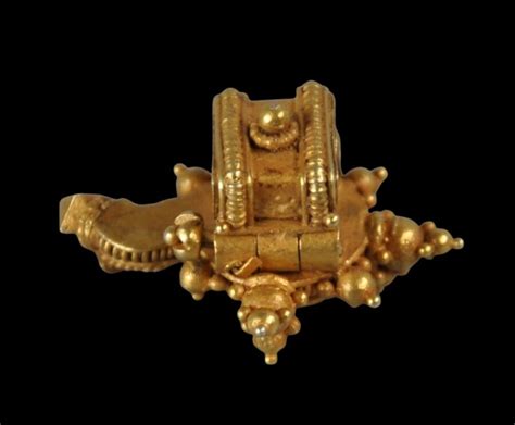East Java Majapahit Gold Conch Ear Ornament Michael Backman Ltd