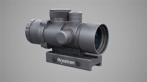 Monstrum 2x Scope Free 3d Model Free Vr Ar Low Poly 3d Model Cgtrader