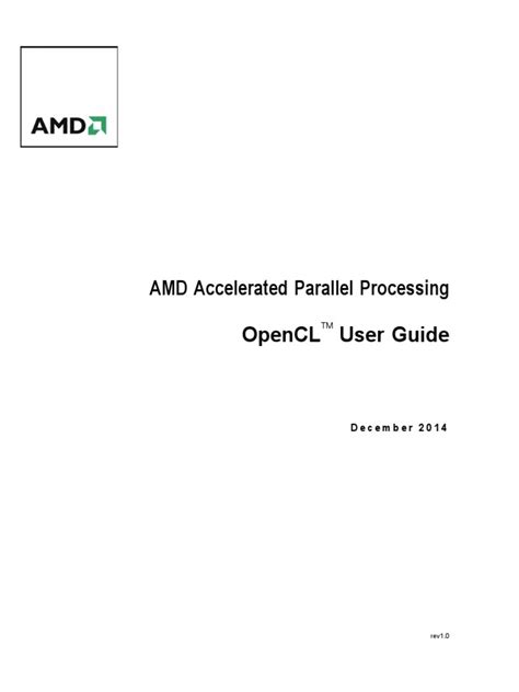 Amd Opencl Programming User Guide Pdf Parallel Computing Computer Hardware