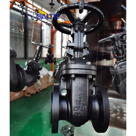 Astm A351 Cf8m Flexible Wedge Gate Valve 3in Cl150 Api 600 Baltic