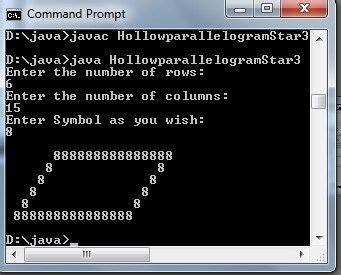 Hollow Parallelogram Star Pattern Program In Java Artofit