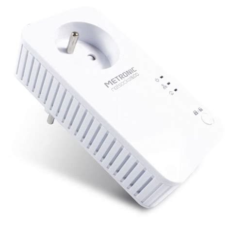 Adaptateur Cpl Metronic Netsocket 600 600 Mbps Homeplug Av Hpav 500 Mbitss