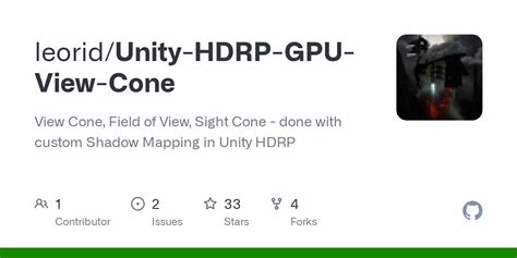Github Leoridunity Hdrp Gpu View Cone View Cone Field Of View